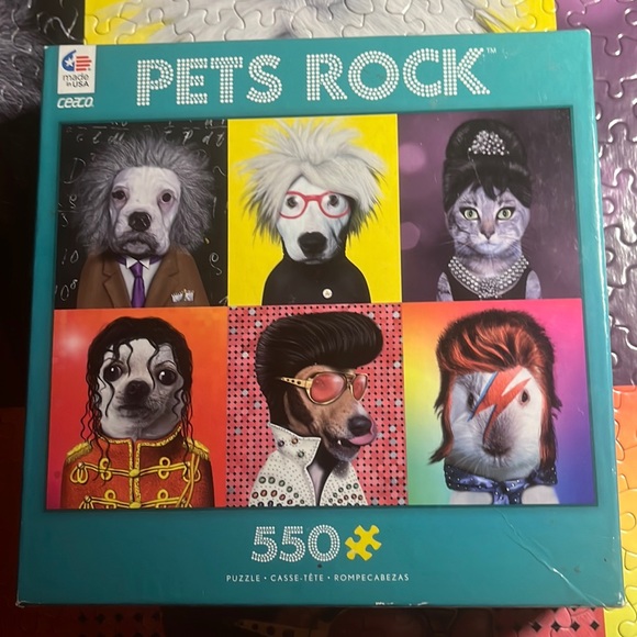 ceaco | Games | 55 Larger Piece Factory Sealed Pets Rock Puzzle Who Are ...